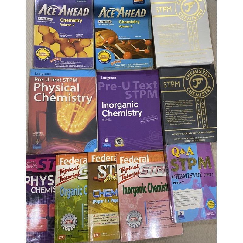 STPM Chemistry - Old Syllabus (1 set, 11 books) | Shopee Malaysia