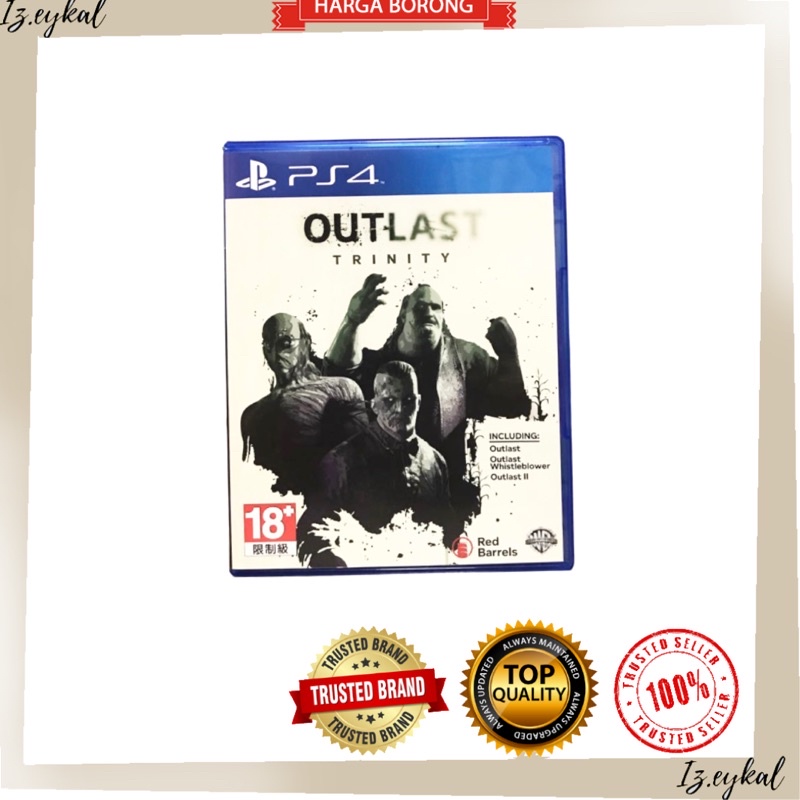 [PHYSICAL DISC] CHEAPEST PS4 Outlast Trinity R3 Asia English Chinese used like new game ps4 ...