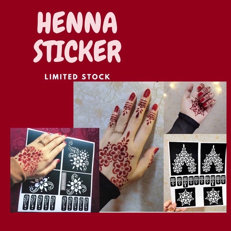 Sticker Murah/ Henna sticker | Shopee Malaysia