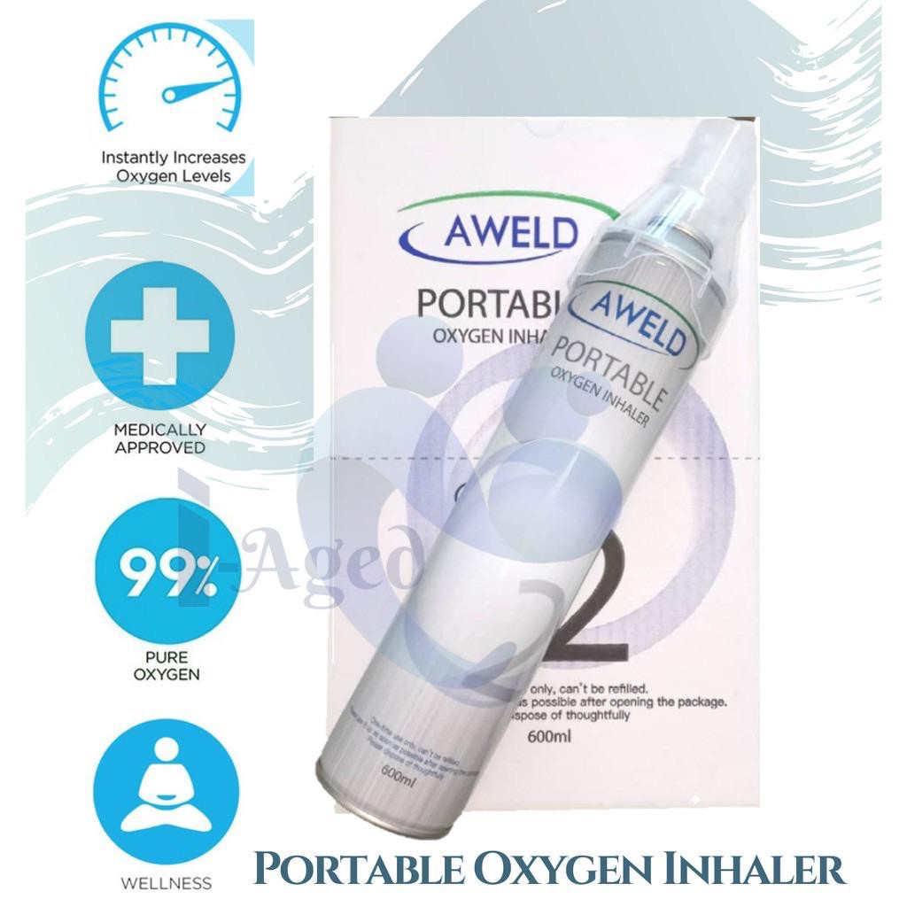 SHIP IN 24 HOUR - READY STOCK- Aweld Portable Oxygen Inhaler 600ml ...