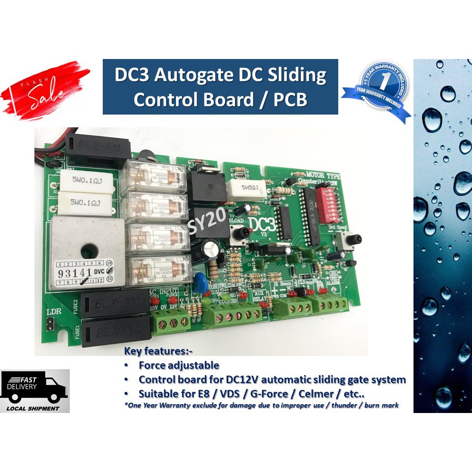 DC3 Autogate DC Sliding Control Panel / Board | Shopee Malaysia