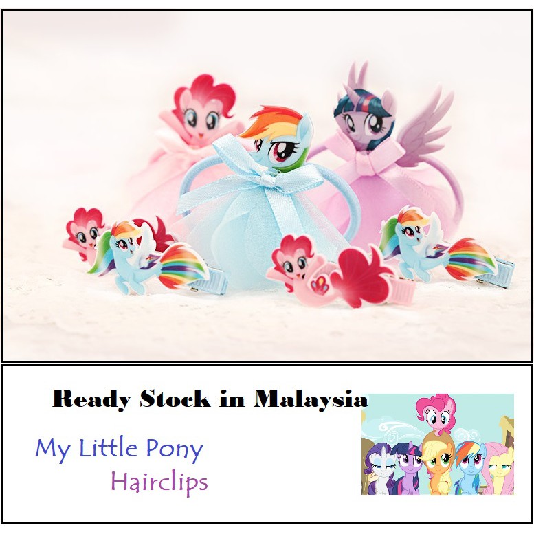 🔥🔥🔥Ready stock in malaysia🔥🔥🔥3 in 1 my little pony hair clip rainbow ...
