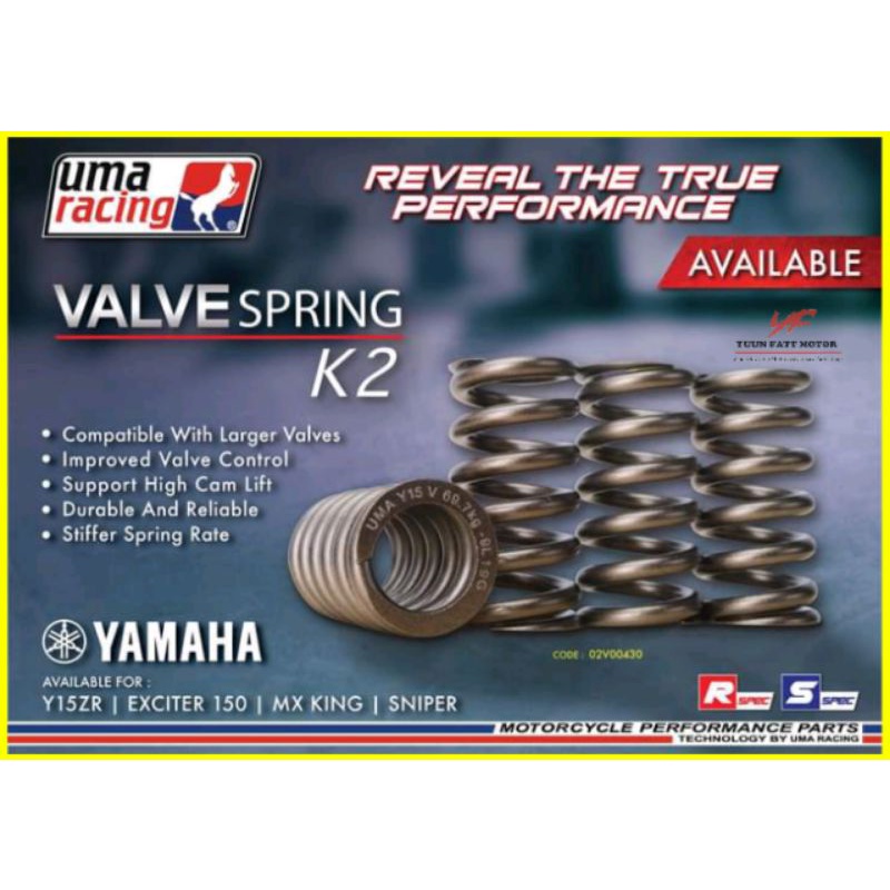UMA RACING VALVE SPRING LC135 K2 single rate Y15ZR K2 SONIC150 RS150R ...
