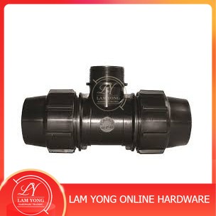 POLY MALE THREADED ADAPTOR TEE 63MM X 2"｜POLY VALVE TEE ｜POLY PIPE ...