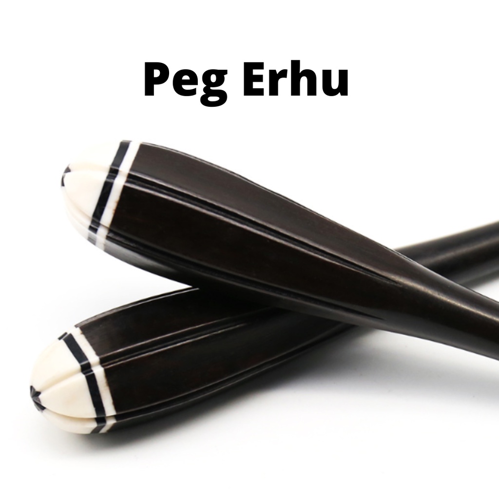 KAYU Peg Erhu String Control Stick Er Hu Ebony Plum Flower Pattern ...