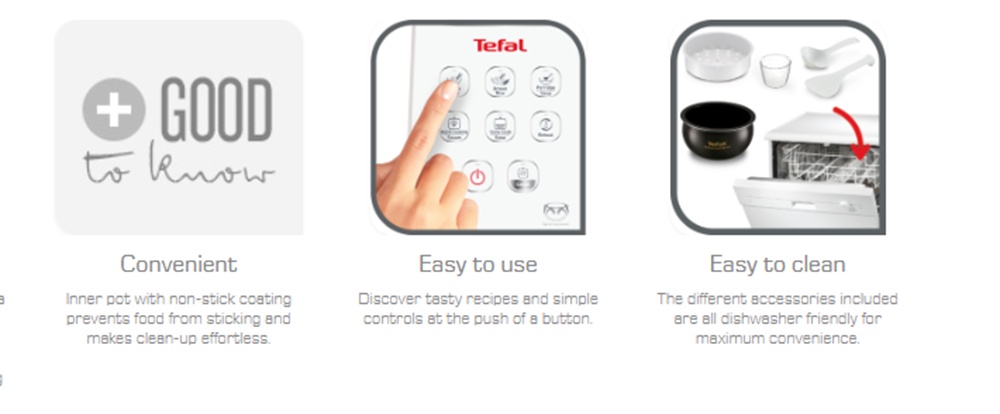 Tefal RK7321 1.8L Easy Rice Fuzzy Logic Rice Cooker | Shopee Malaysia