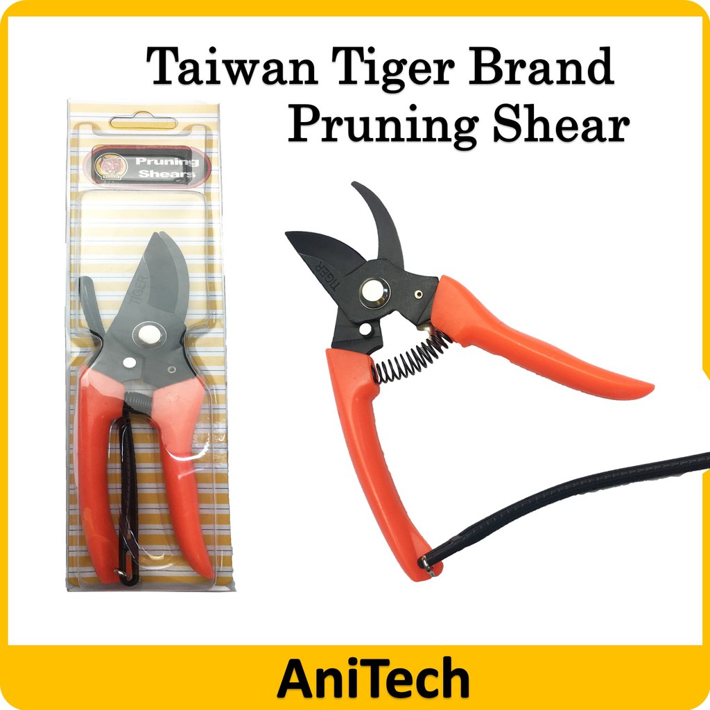 100%ORIGINAL TIGER Taiwan Strong Bend Pruning Shears garden cutter 702 ...