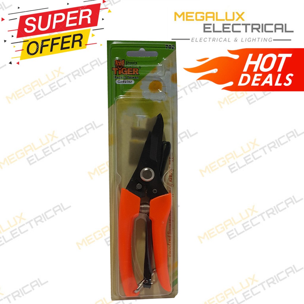 ORIGINAL TIGER 702/7" PRUNING SHEAR (MADE IN TAIWAN) | Shopee Malaysia