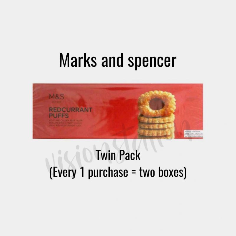 Marks and Spencer Redcurrant Puff twin pack(2×100g) | Shopee Malaysia