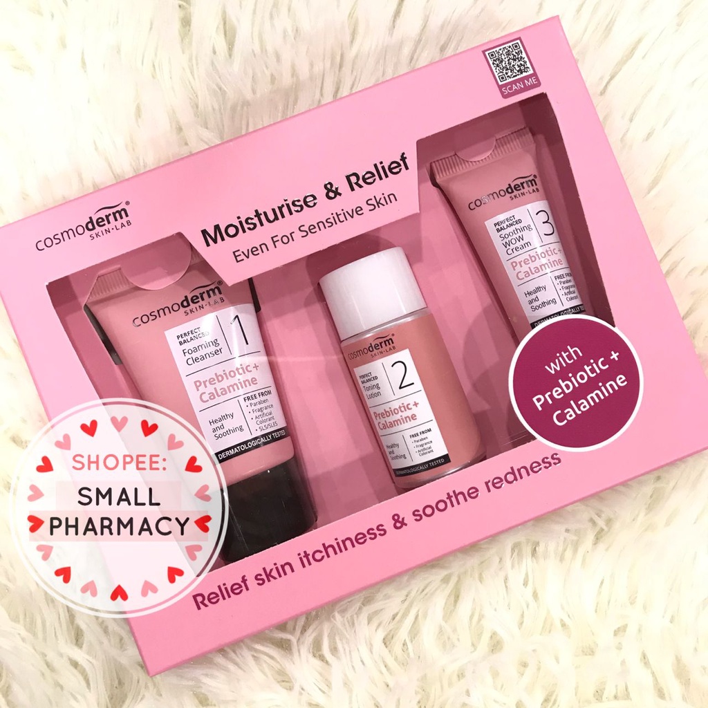 Cosmoderm Perfect Balanced Moisture & Relief Set with Prebiotic ...