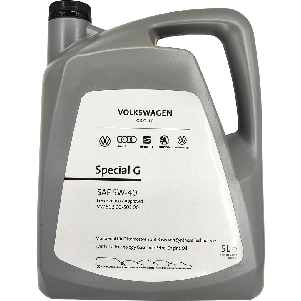 Volkswagen VW 5W40 Fully Synthetic Special D Engine Oil (5W-40) - 5L ...