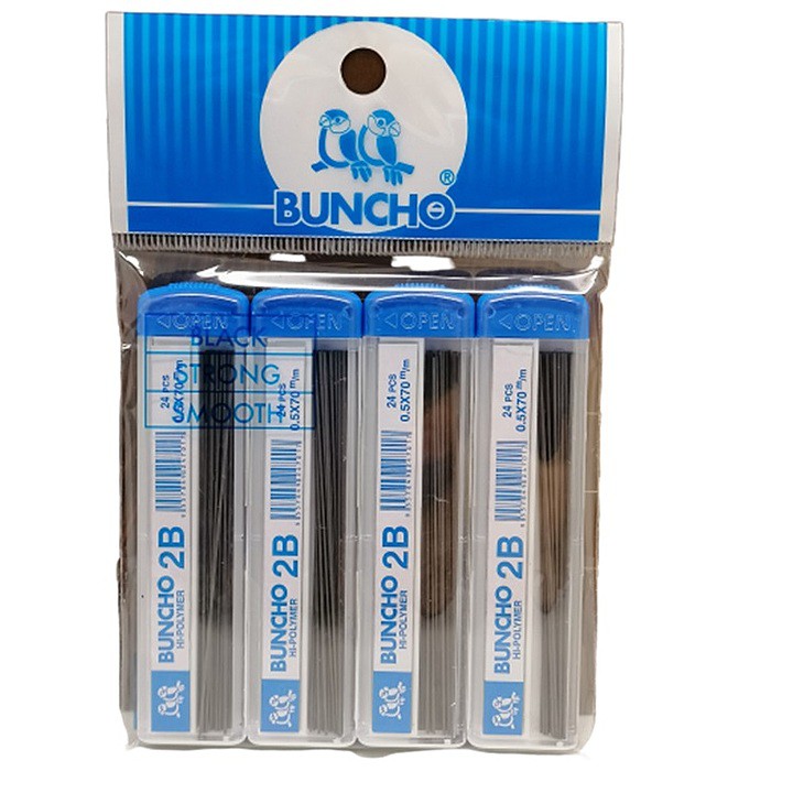 BUNCHO 2B PENCIL LEAD 0.5MM ( 4PCS ) | Shopee Malaysia
