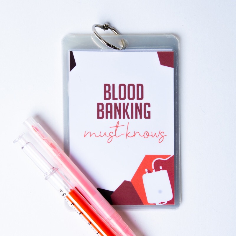 Blood banking must-knows || Medtech flashcards | Shopee Malaysia