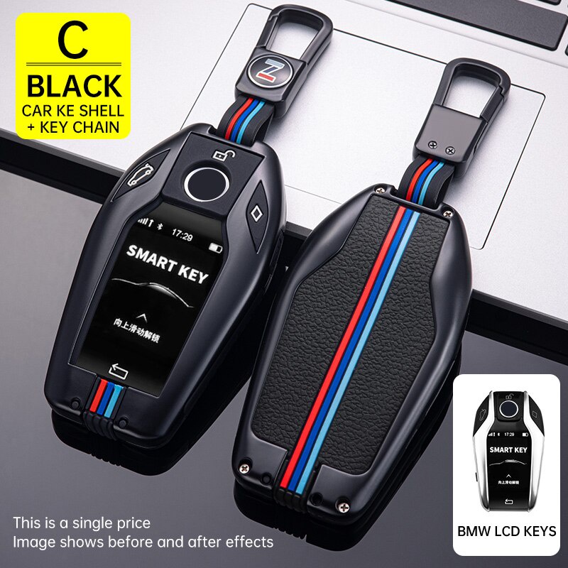 Alloy Car Fully Key Case Display Key Cover Case for BMW 5 7 series G11 ...