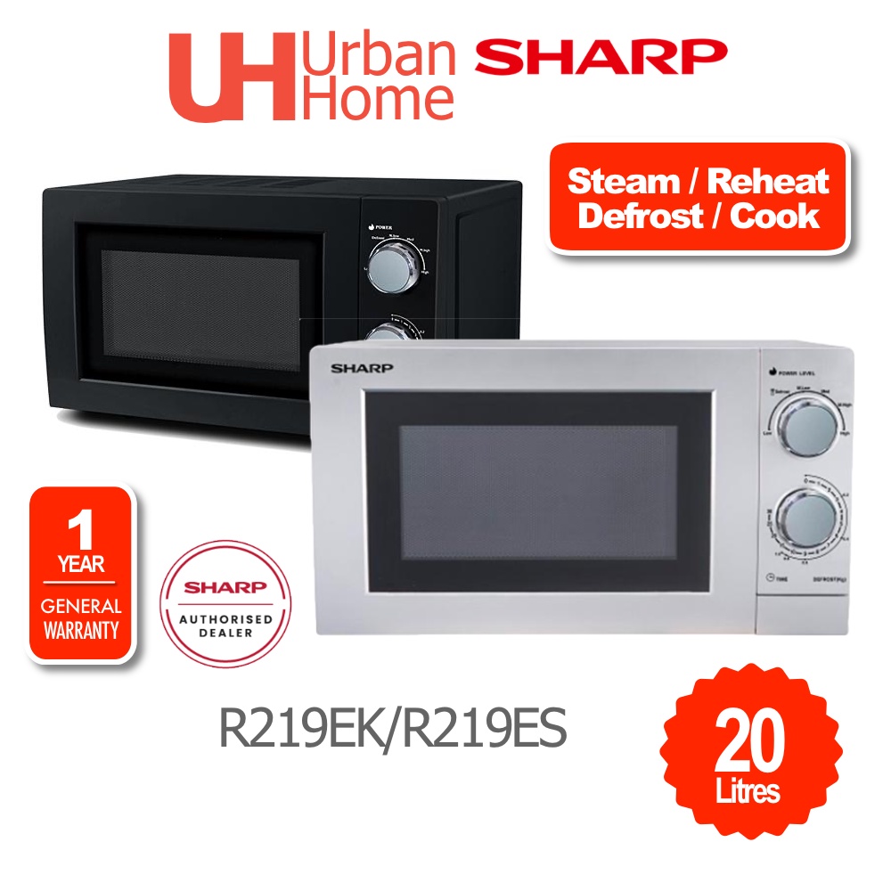 Sharp Microwave Oven Mechanical Basic Model (20L) R219EK / R219ES ...