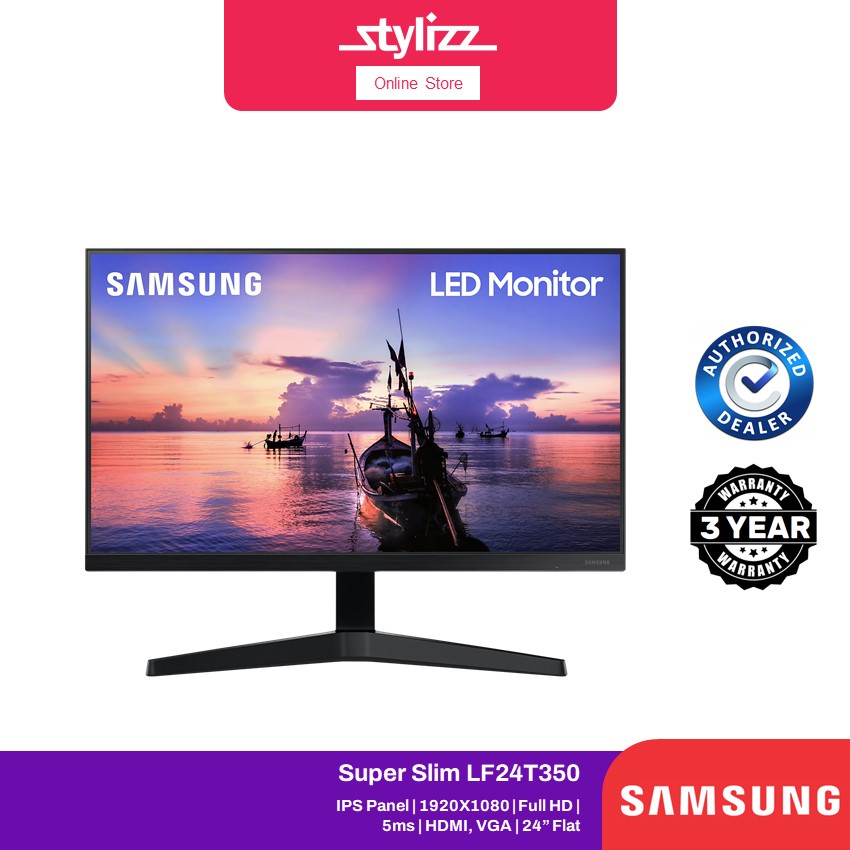 SAMSUNG Super Slim LF24T350 24" (23.5"/1920x1080/5MS 75Hz/D-SUB VGA ...