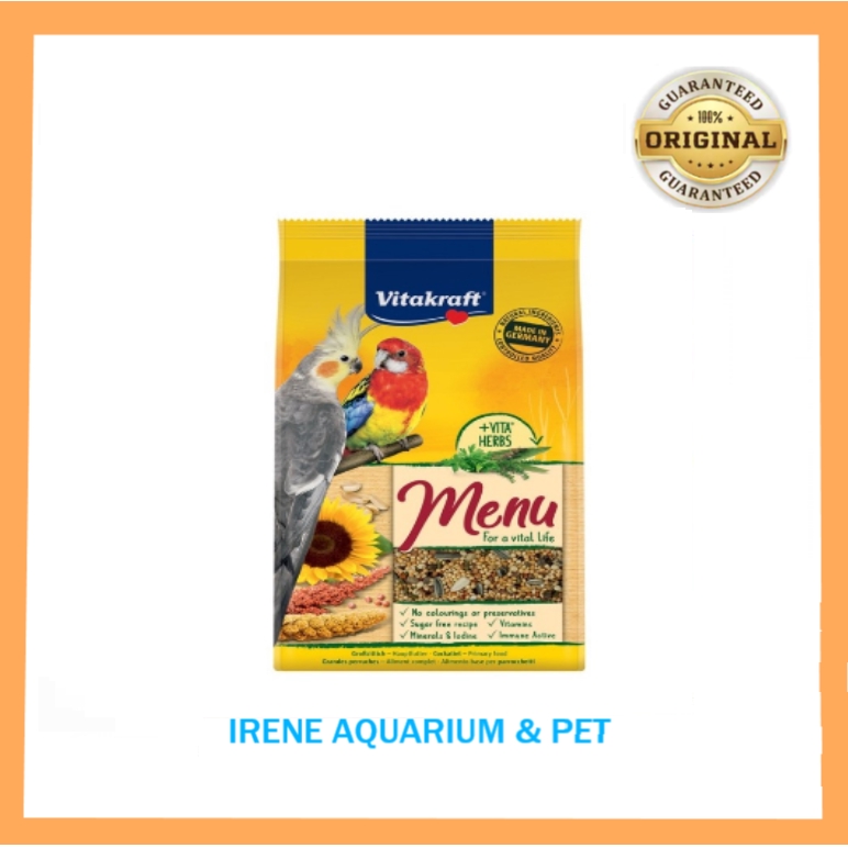 Vitakraft Menu Vital Cockatiel 1kg | Shopee Malaysia