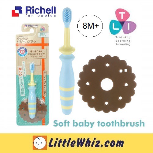 Richell: Baby Toothbrush ( 8M+ ) Berus Gigi Baby | Shopee Malaysia