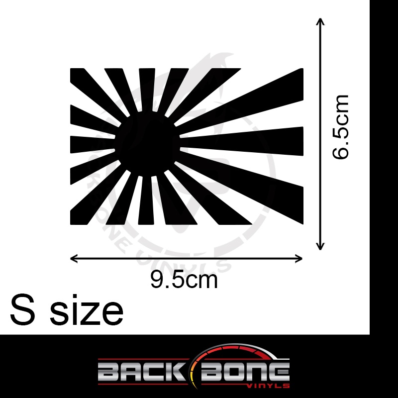 [READY STOCK ] Rising Sun Japan Logo Car Sticker Japanese Street Style ...