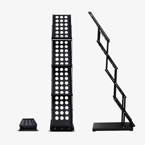 A4 Folding 4 Shelf Floorstanding Exhibition Stand Portable Brochure ...
