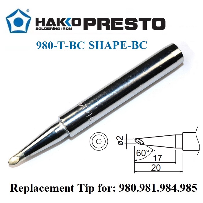 HAKKO 980-T-BC Tip for 980.981.984.985 - Japan | Shopee Malaysia