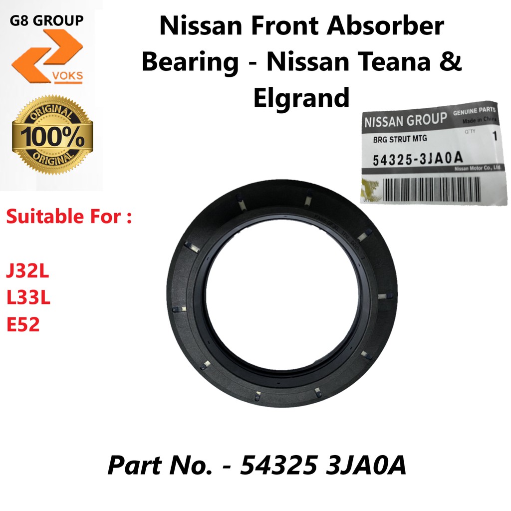 Nissan Front Absorber Bearing - Nissan Teana & Elgrand ( 54325 3JA0A ...