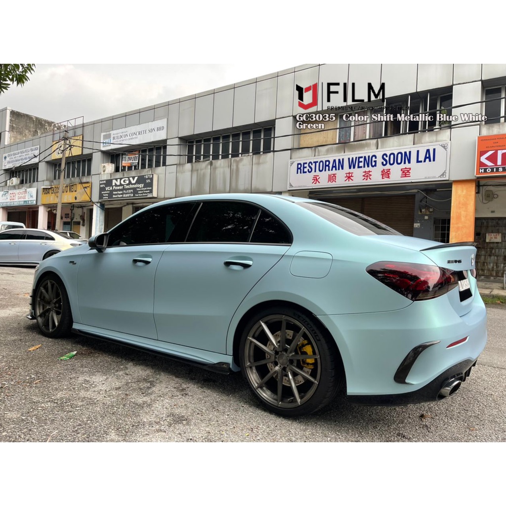 GC-3035 Car Wrap Sticker full wrap Color Shift Metallic Blue two tone ...