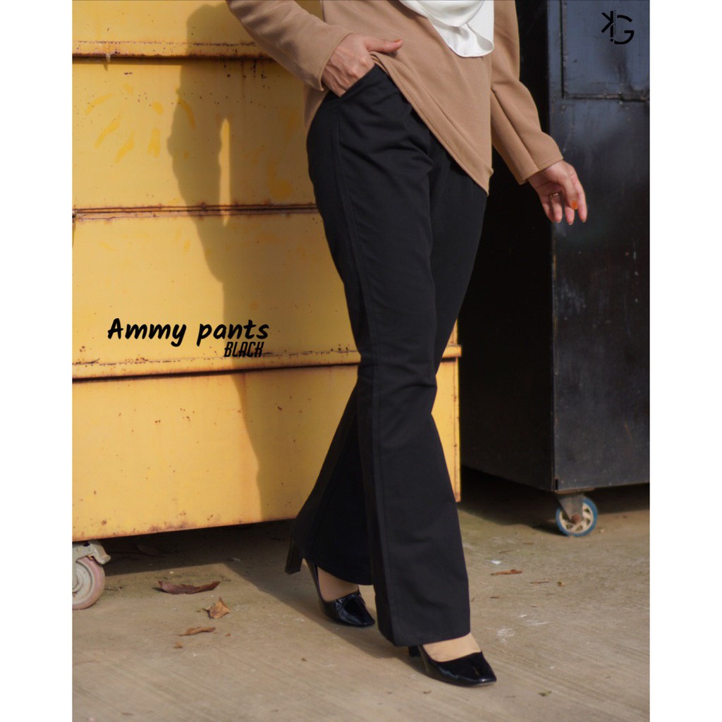 Ammy Pants Seluar Slek Wanita Bootcut Women Slack Pants Office Formal Wear Seluar Kerja
