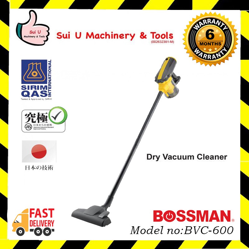 BOSSMAN BVC-600 / BVC600 0.5L Dry Vacuum Cleaner 600W | Shopee Malaysia