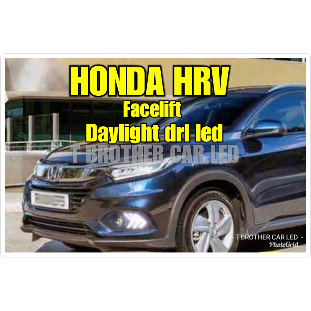 HONDA HRV HR-V FACELIFT FOGLAMP COVER DRL DAYLIGHT LED DAYTIME RUNNING ...