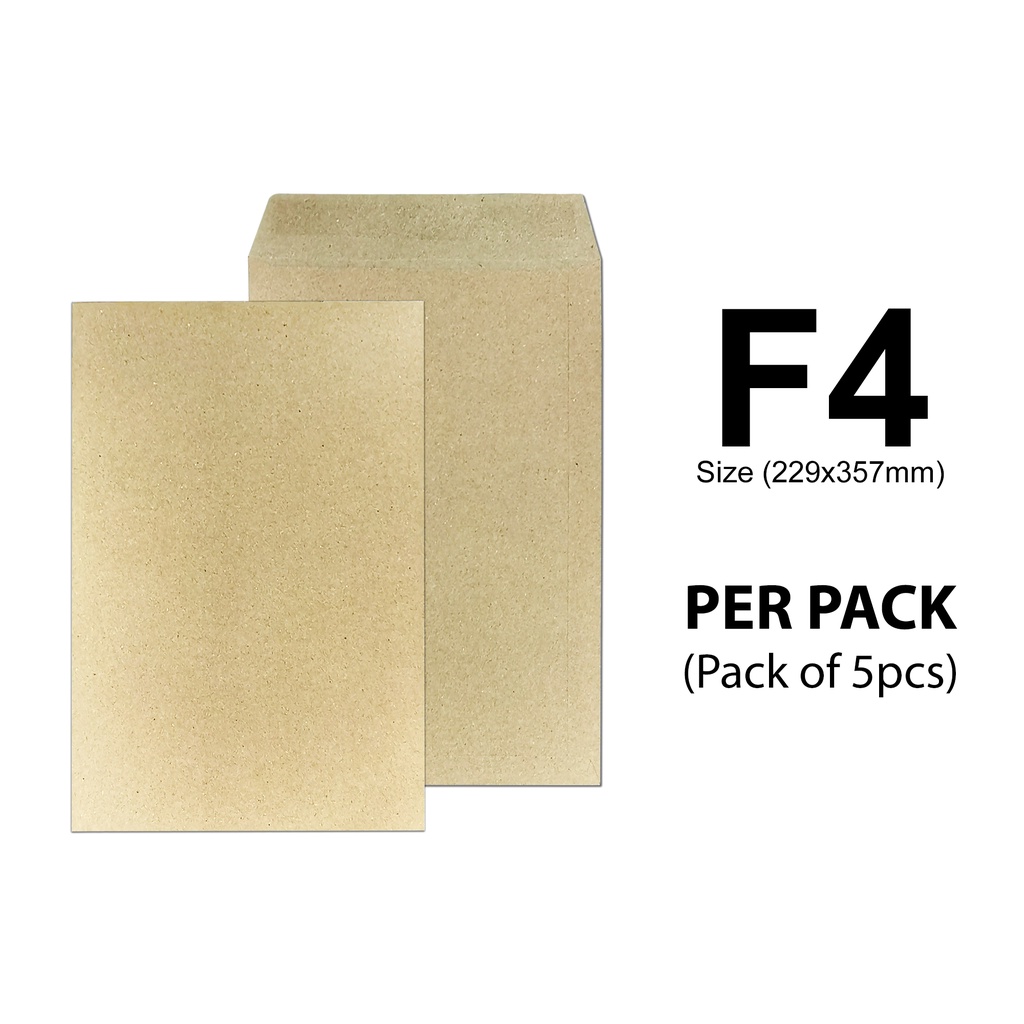 Bindee Brown Envelopes - F4 Size (5pcs) | Shopee Malaysia