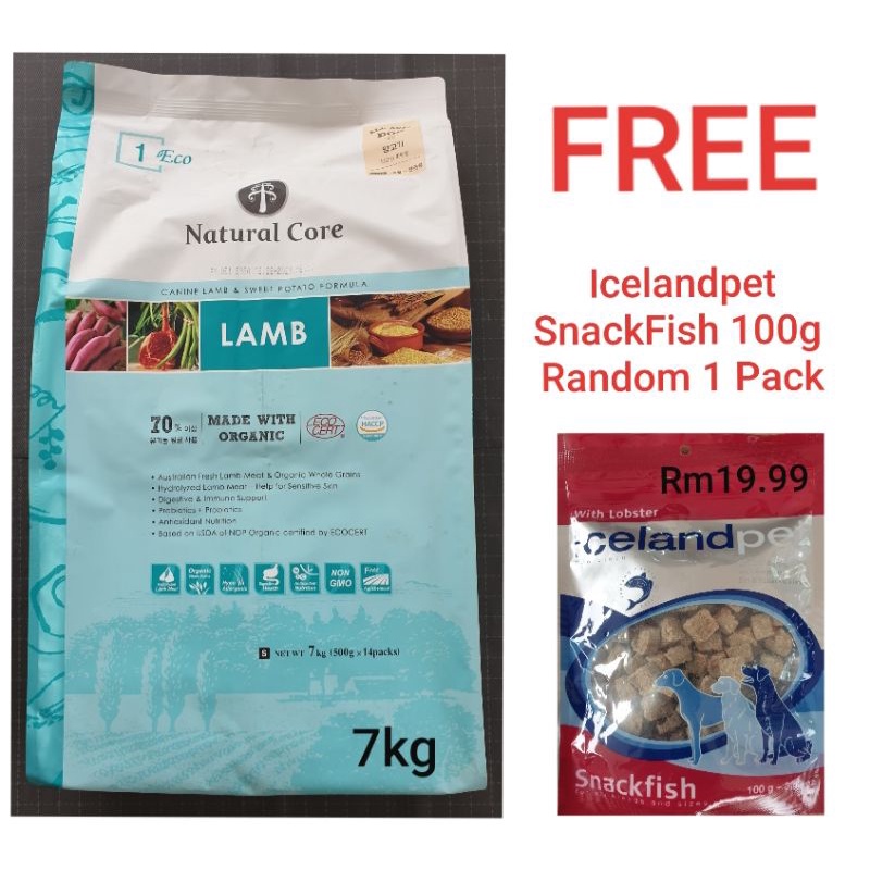 Exp:2025 Mac / 7kg Natural Core Organic Lamb / Natural Core Eco 1 ...