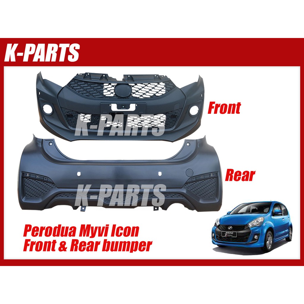 Perodua Myvi Icon SE Advance 1.5 Front back bumper 2015 High Quality ...