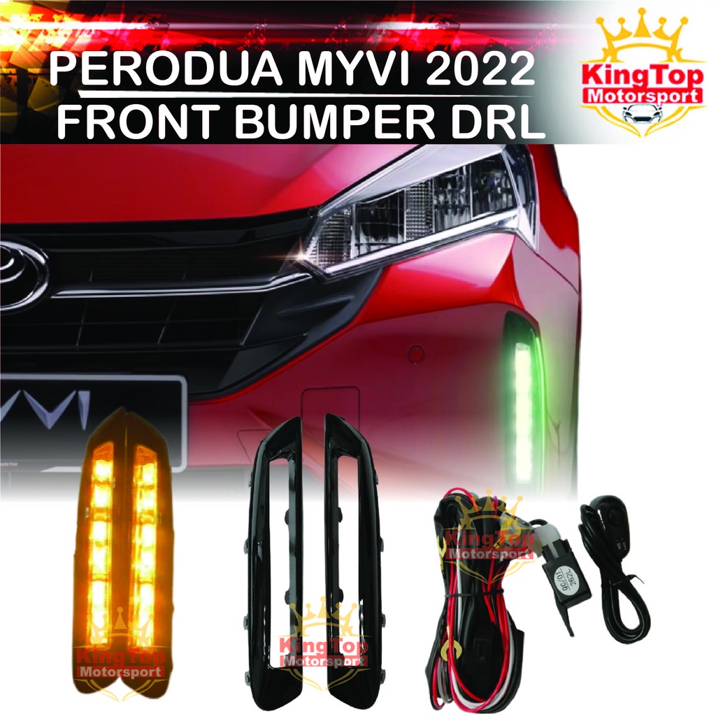 PERODUA MYVI 2022 MYVI NEW OEM FRONT BUMPER LED DAYLIGHT LED DAYTIME ...