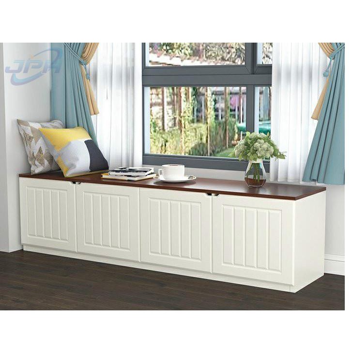 Bay Window Cabinet Modern Storage Cabinet Solid Wood Customizable ...