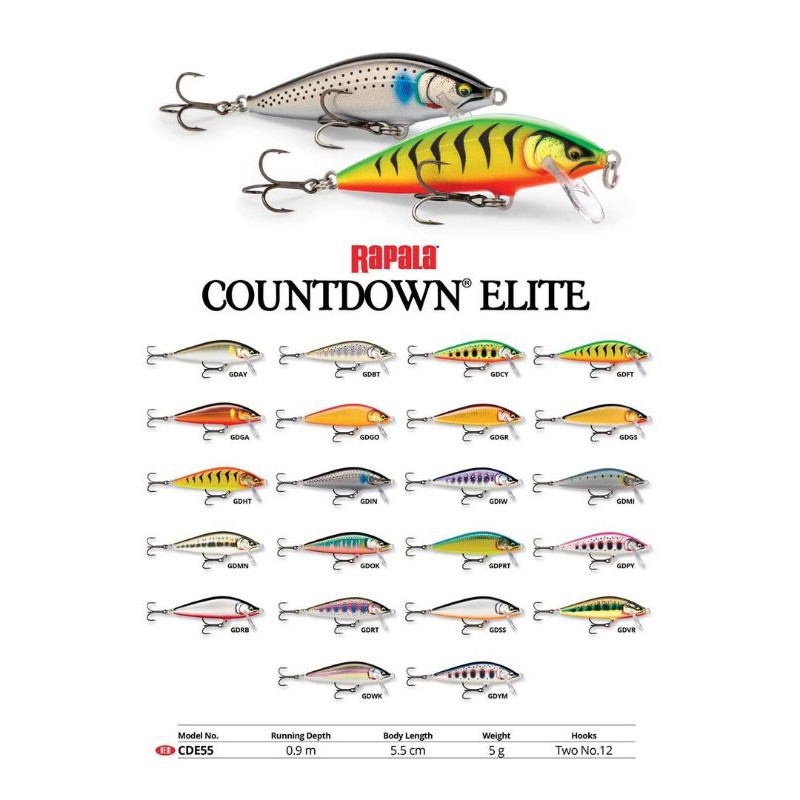 Rapala Countdown Elite CDE55 (55mm/5g) | Shopee Malaysia