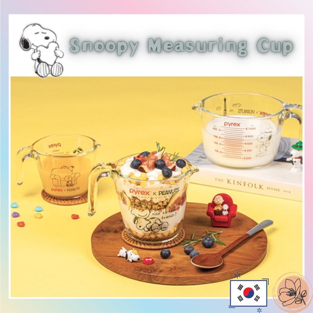 Pyrex x Snoopy Measuring Cup 250ml 500ml 1L | Shopee Malaysia
