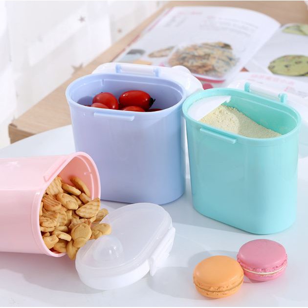 (Ready Stock) Large Portable Capacity Milk Powder Storage Tank Box Food ...