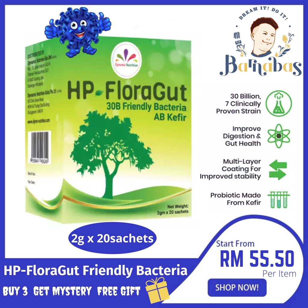 Dynamic Nutrition HP Floragut - Probiotic (2 grams X 20 sachets ...