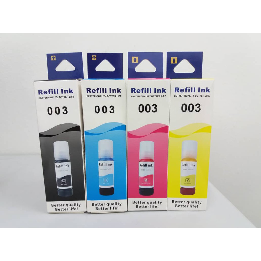 003 Refill Ink Compatible Ink For L1110 L3100 L3101 L3110 L3150 L5190 1 ...
