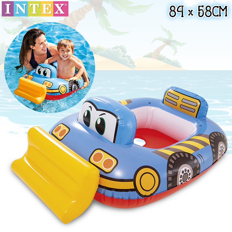 INTEX 59586 Inflatable Baby Kids Floating Swimming Ring Cartoon Style ...