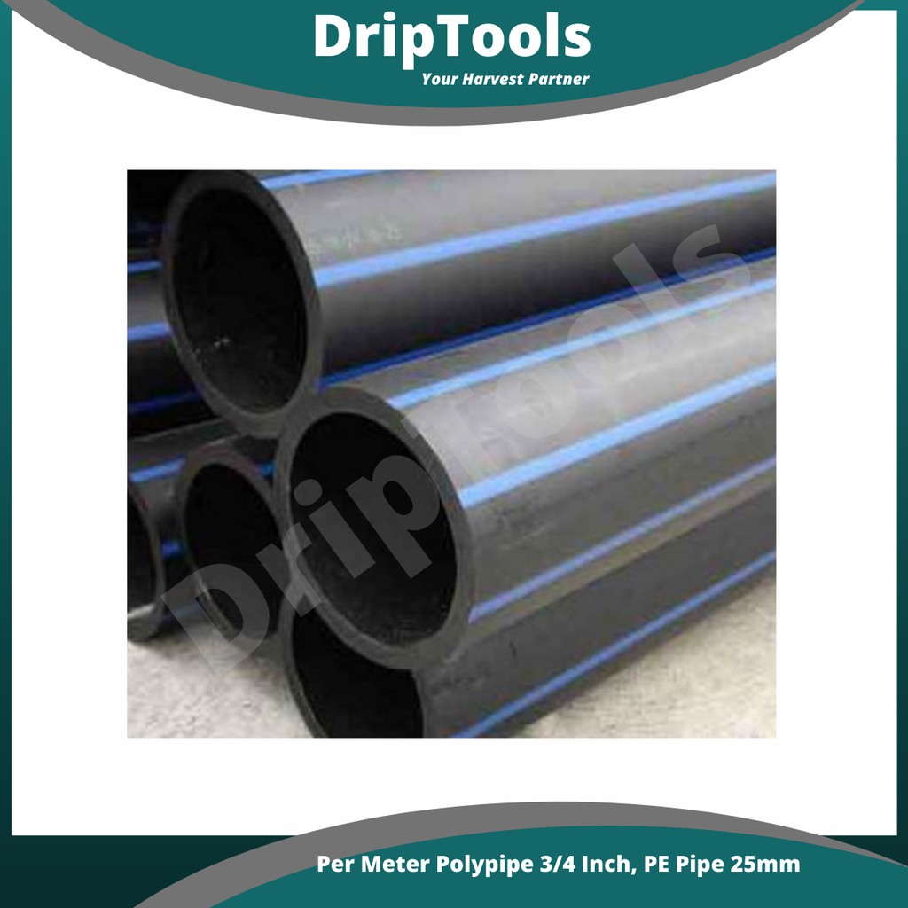 Per Meter Polypipe 3/4 Inch, PE Pipe 25mm, Irrigation Watering System ...