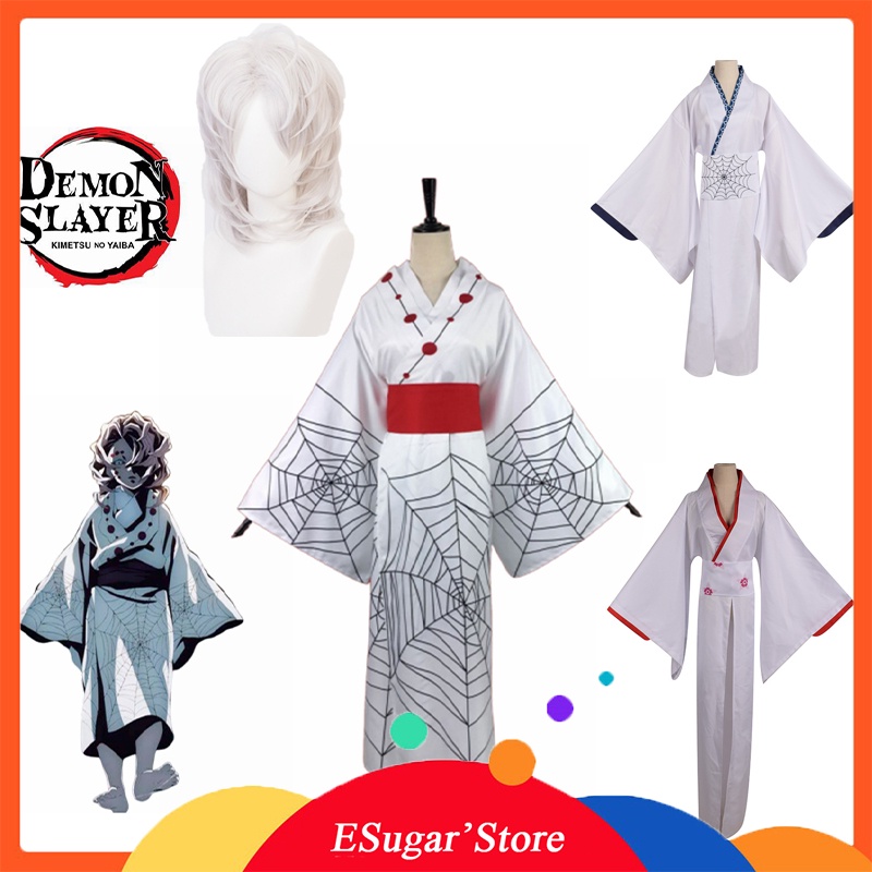 Adult Demon Slayer Kimetsu no Yaiba Spider Rui Mother Sister Cosplay ...