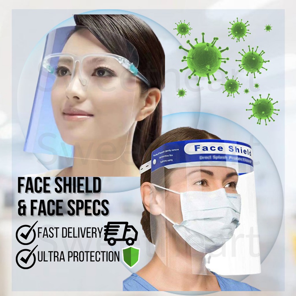 Ready Stock Face Shield Anti Virus Face Protection eye protection Anti ...