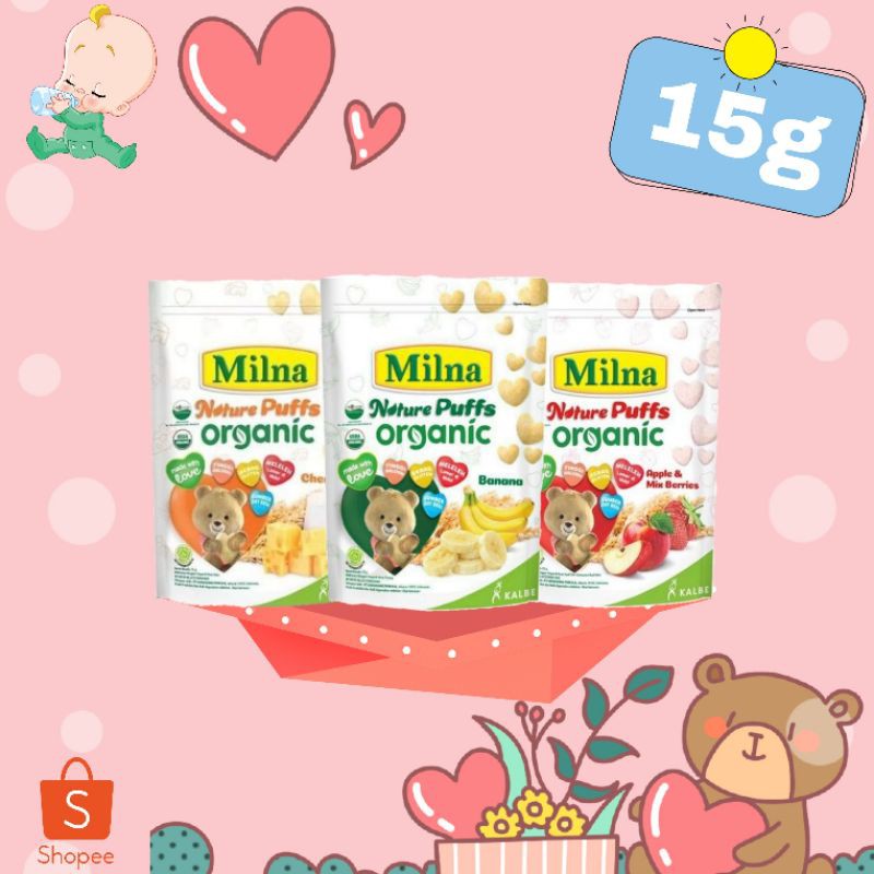 Milna Nature Puffs Organic（15g） | Shopee Malaysia