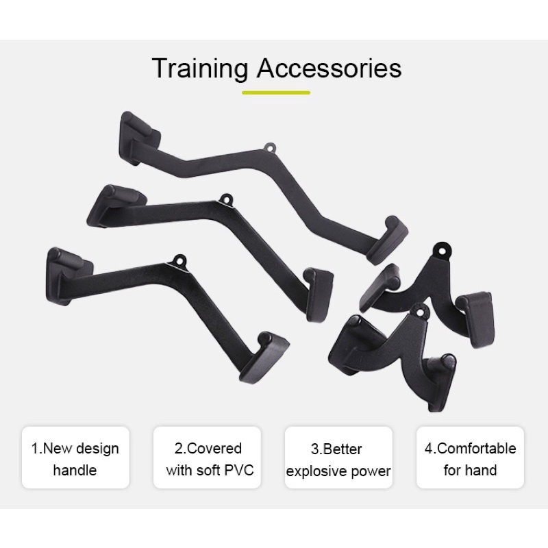 💯MAG Grip Handle Power Grips Cable Machine Accessories Bar Lat Pulldown ...