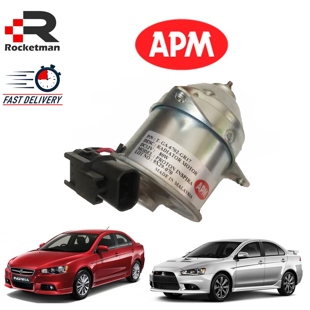 APM RADIATOR FAN MOTOR PROTON INSPIRA MITSUBISHI LANCER 2.0 CY4A (GA ...