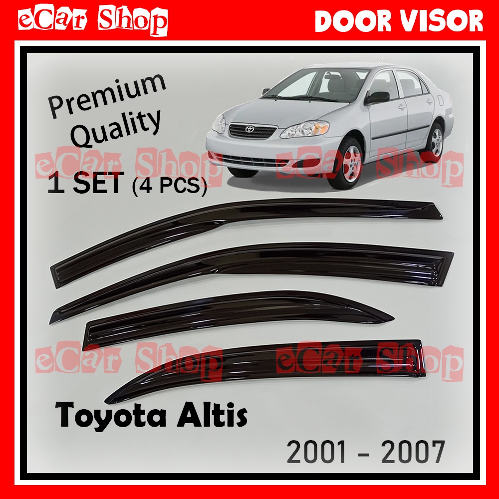 Toyota Corolla Altis Door Visor Mugen Altis 2001 2002 2003 2004 2005 ...