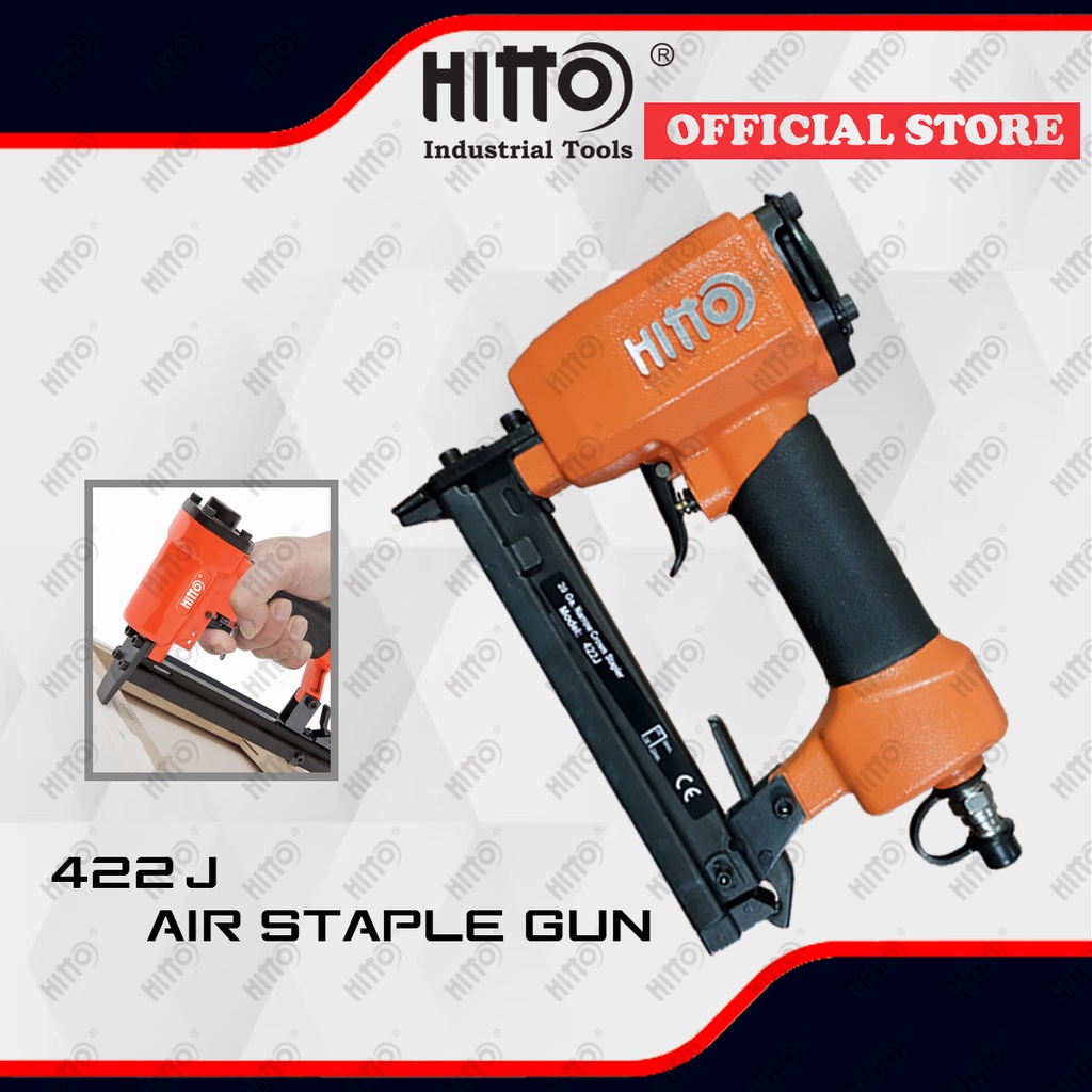 [ HITTO ] 422J Professional Pneumatic Nailer Gun / Staple Gun ...