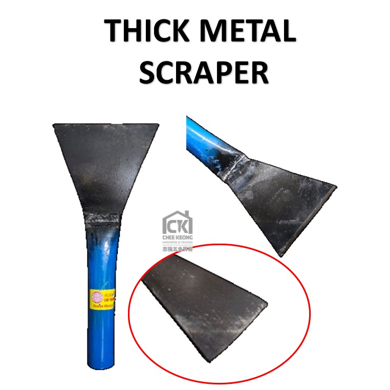 Scraper Besi Kebun Tebal Tahan Heavy Duty Big Scraper Metal Iron Handle ...